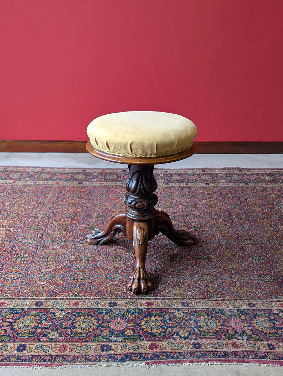 Antique 19th Century Mahogany Circular Piano Stool – Founders Antiques