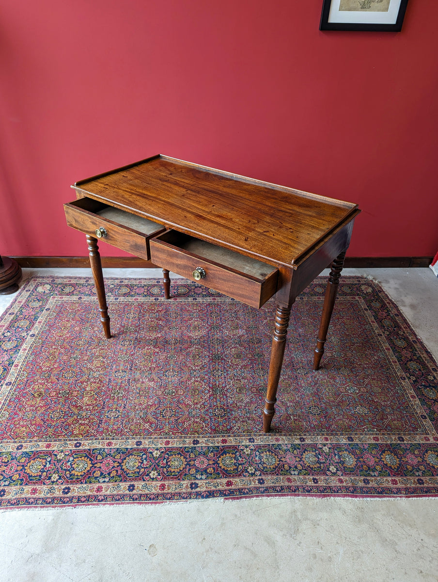 Antique 19th Century Mahogany Bobbin Writing Table / Desk – Founders ...