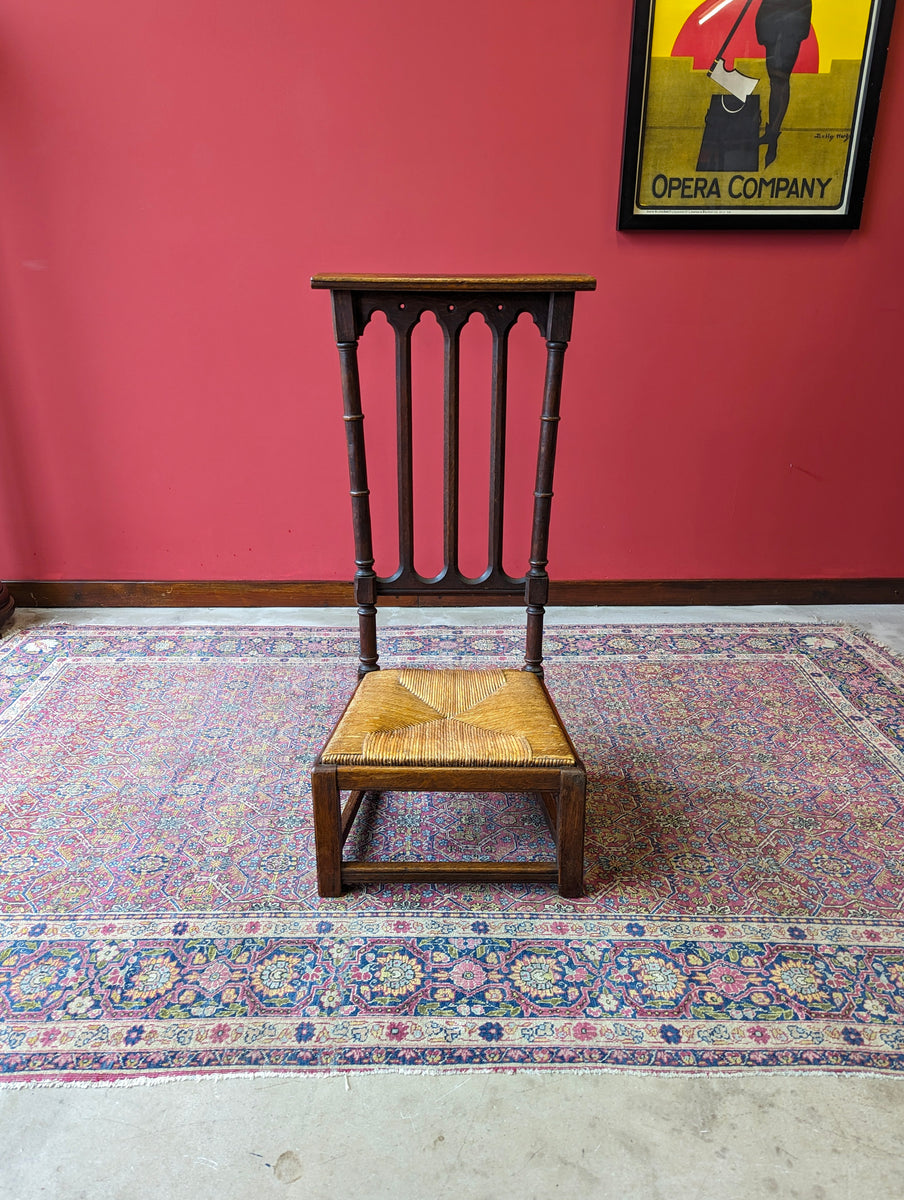 Antique Edwardian Oak Prayer Chair / Prie Dieu – Founders Antiques