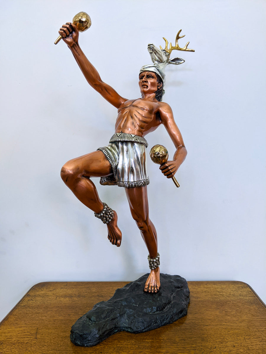 Martin Mendoza D'Argenta Deer Dance Statue – Founders Antiques