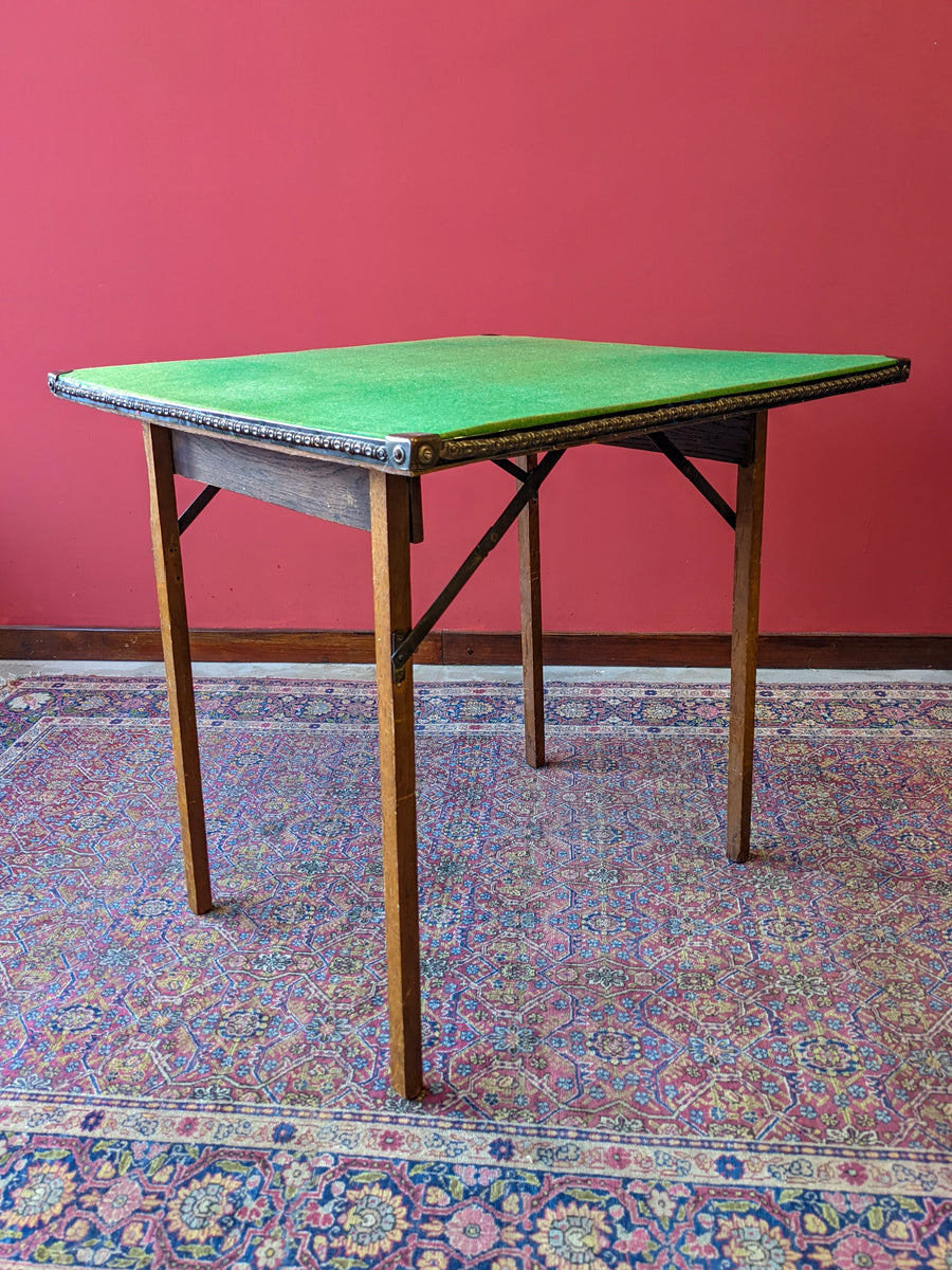 Antique Folding Baize Topped Card Table – Founders Antiques